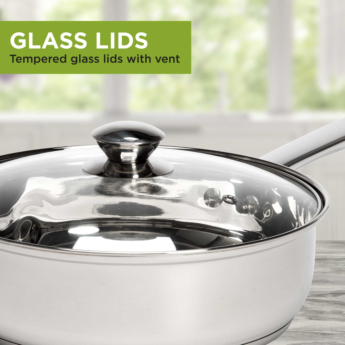 Pure Intentions 10 pc Stainless Steel Cookware Set - Ecolution ...