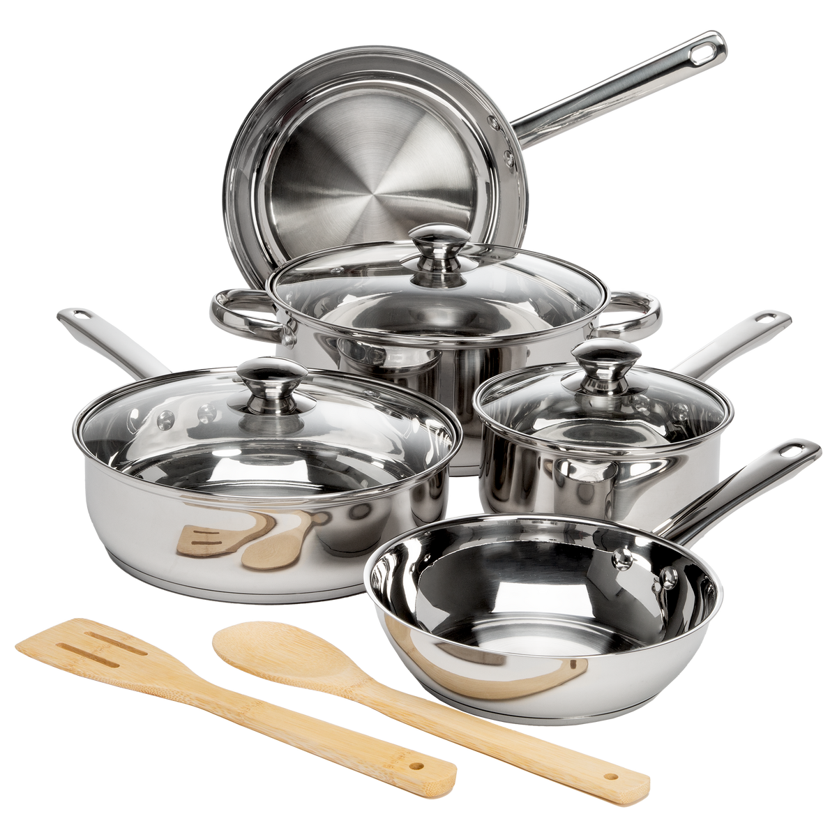 Pure Intentions 10 pc Stainless Steel Cookware Set - Ecolution ...