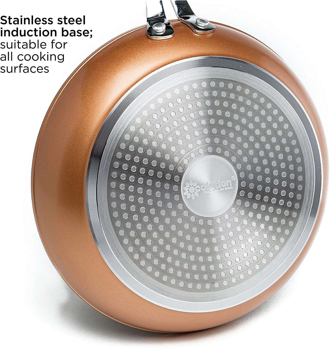 Ecolution Titanium Ceramic Easy Clean Endure Nonstick Silicone Stay Co ...